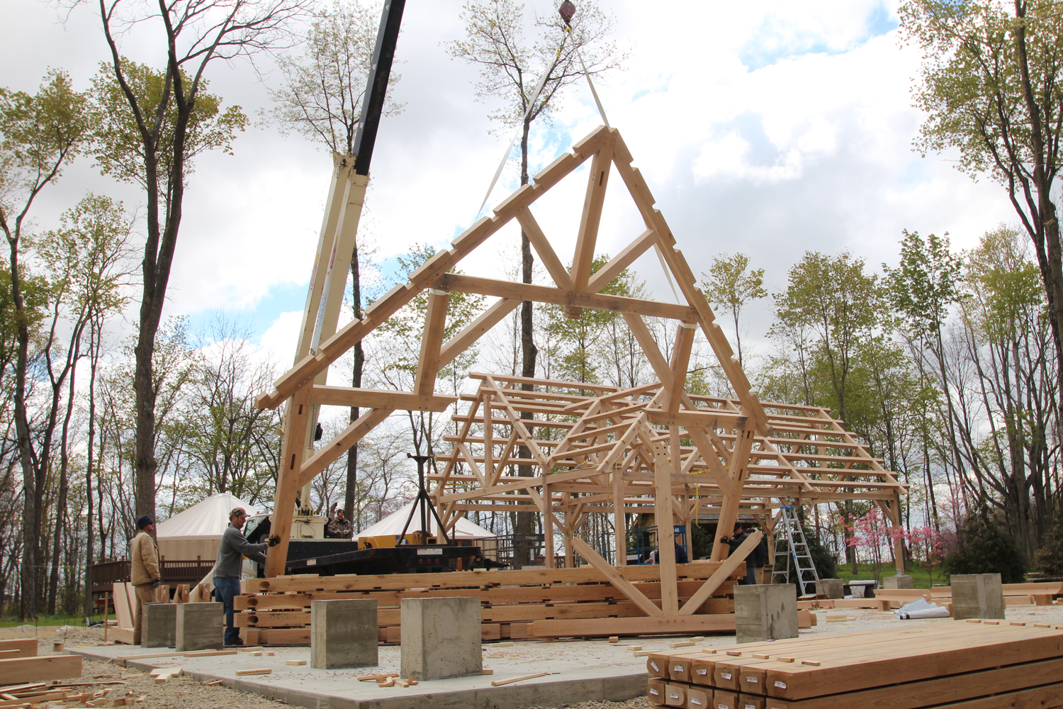 Light Pavilion - Colorado Timberframe