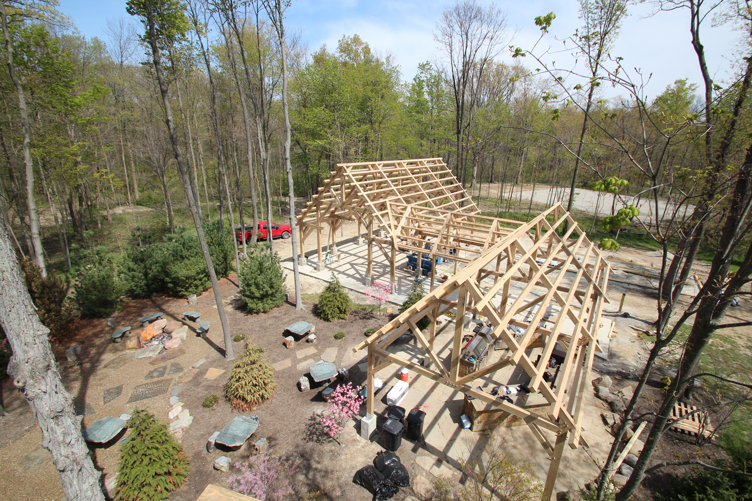 Light Pavilion - Colorado Timberframe