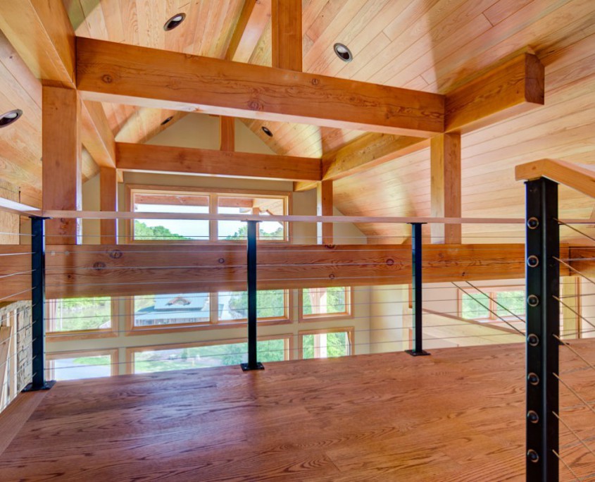 Modern Mountain Timber Frame in North Carolina - Colorado Timberframe