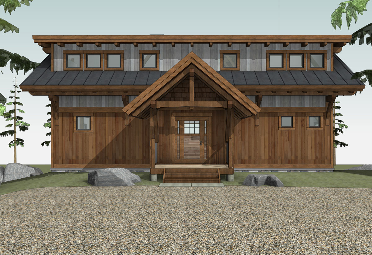 design-1-perspective-3d-view-perspective-entry-front - Colorado Timberframe