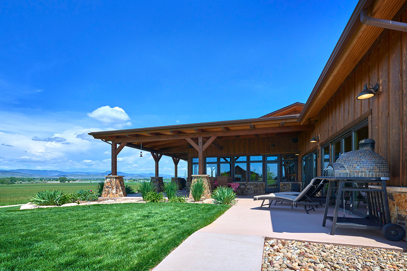 Back Patio Designs Ranch House