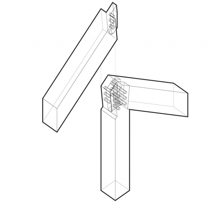 King Post Rafter Connection - Mortise & Tenon Joinery Connections ...