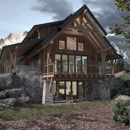 Teton | 2,803 sq. ft. - Colorado Timberframe