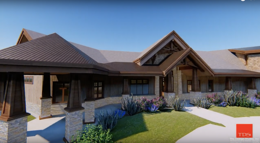 Timber Frame 3D Model Fly Through - Colorado Timberframe