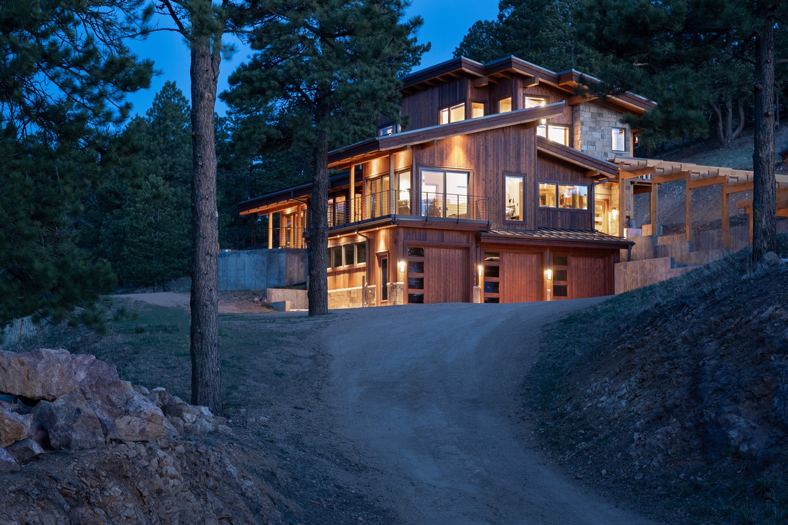 Building a Timber Frame Home in a Remote Location - Colorado Timberframe