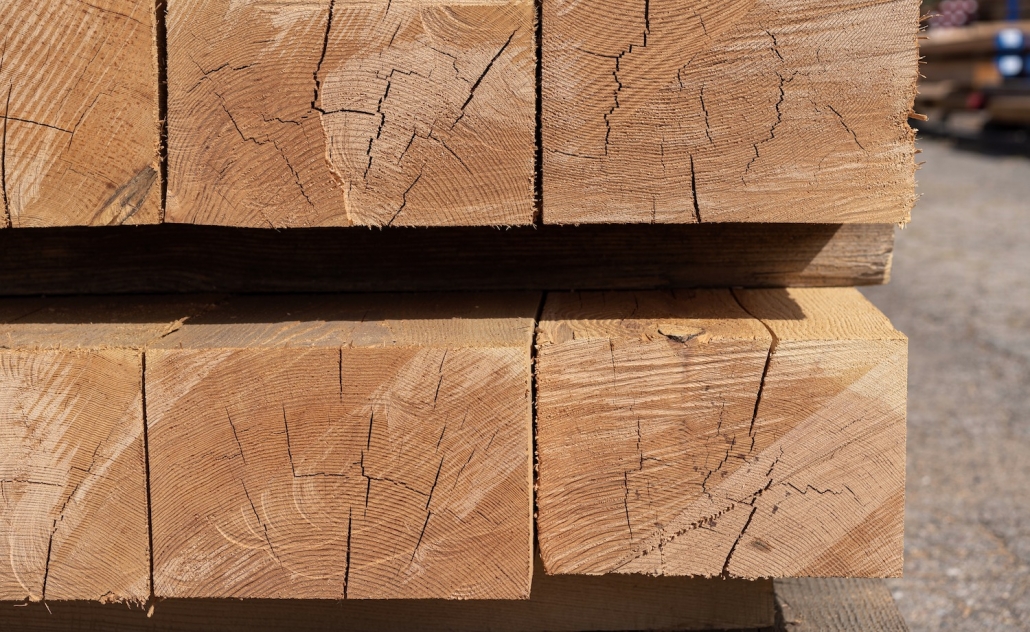 Raw timbers - Colorado Timberframe